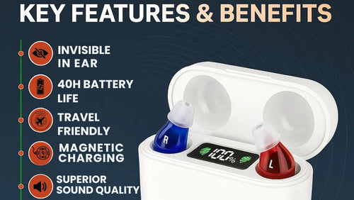 Invisible Rechargeable Hearing Aids | Crystal Clear Sound & Long Batte